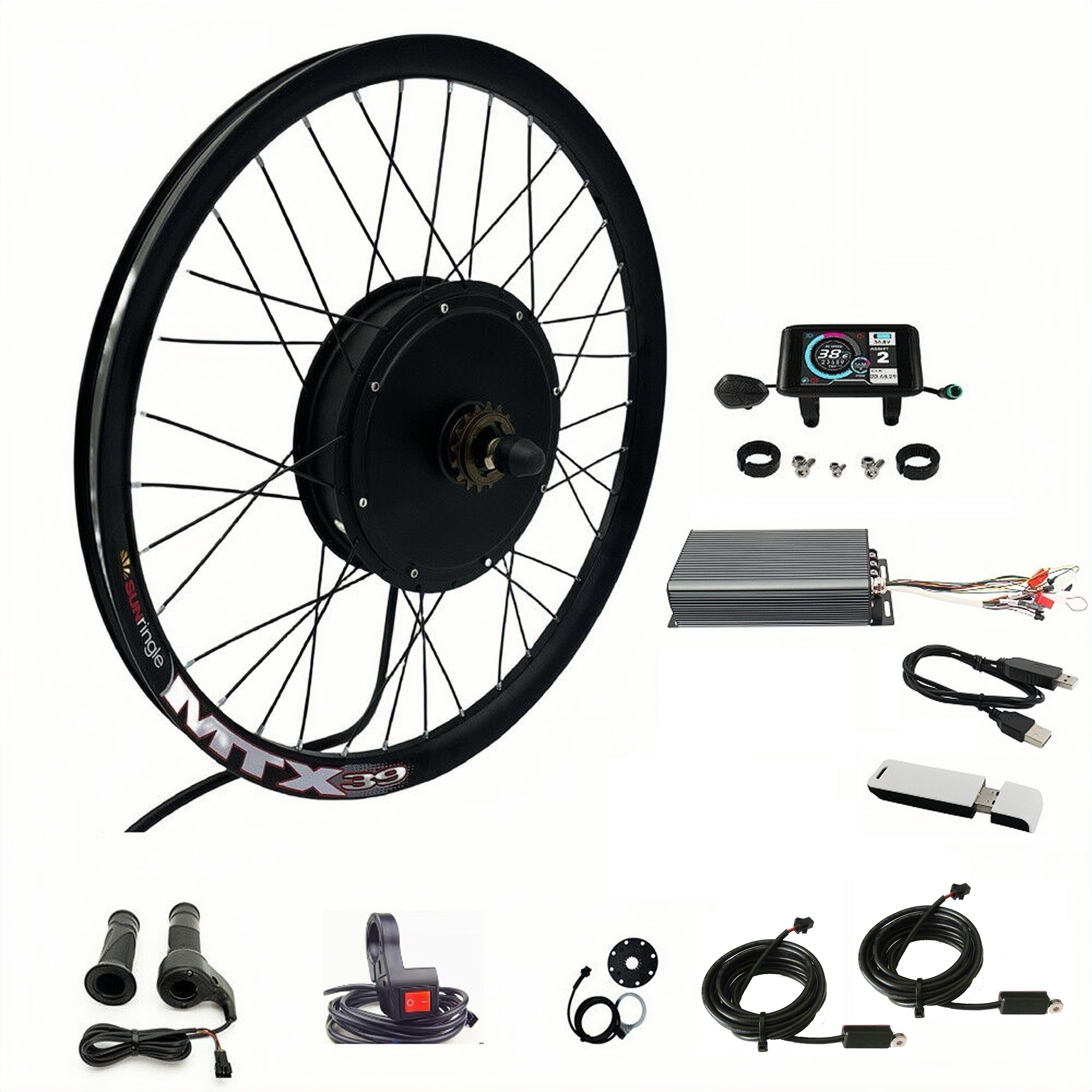 72V 4000W MTX39 26" 27.5" 29" rear wheel conversion Kits